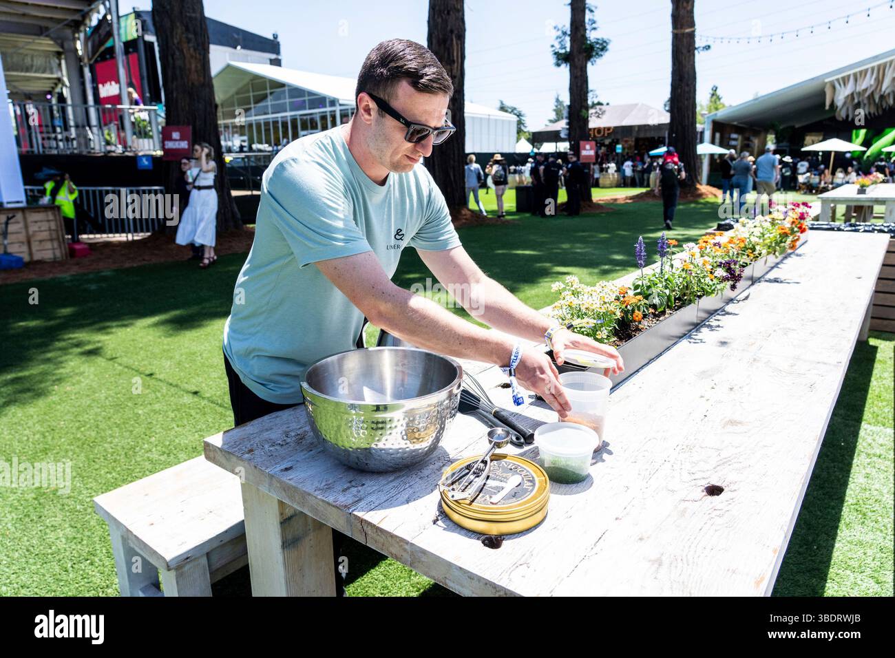 Chef Vincent Loseto poses at the 2025 BottleRock Napa Valley on Sunday ...