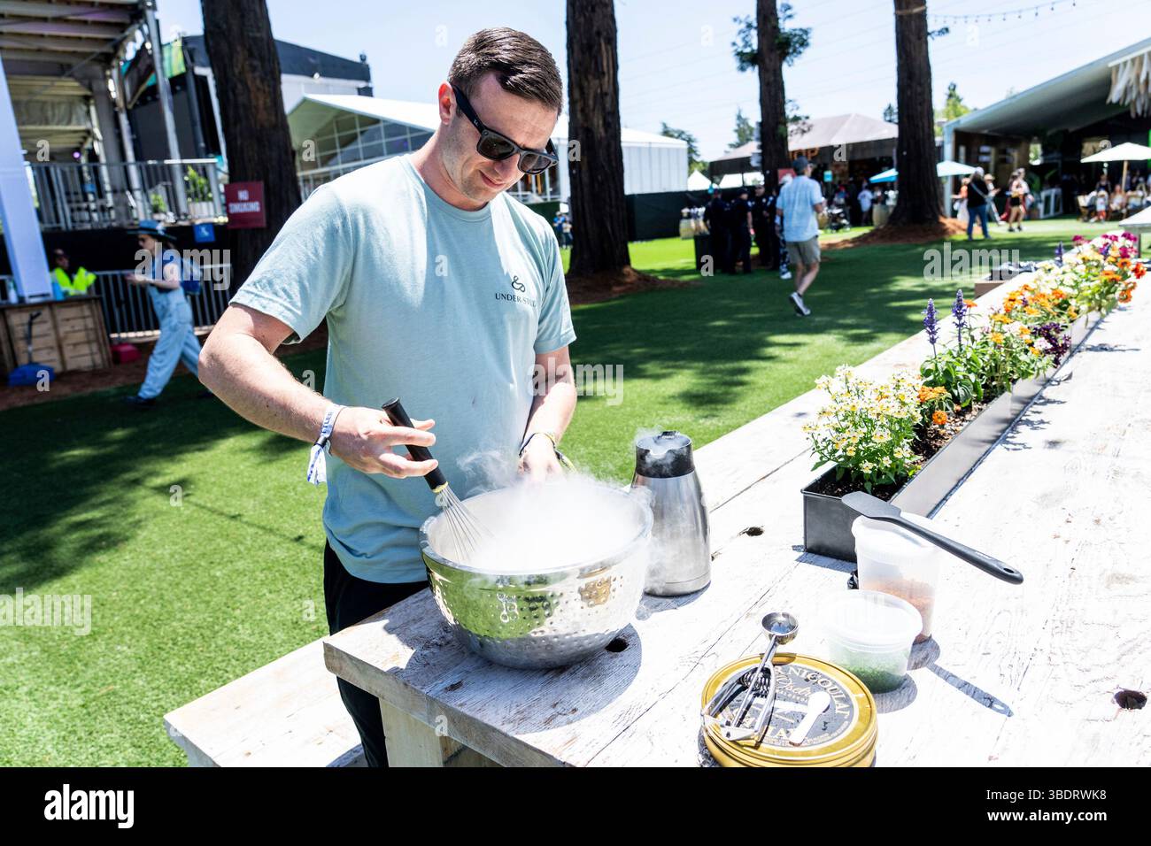 Chef Vincent Loseto poses at the 2025 BottleRock Napa Valley on Sunday ...