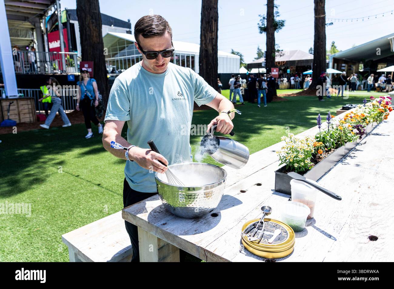Chef Vincent Loseto poses at the 2025 BottleRock Napa Valley on Sunday ...