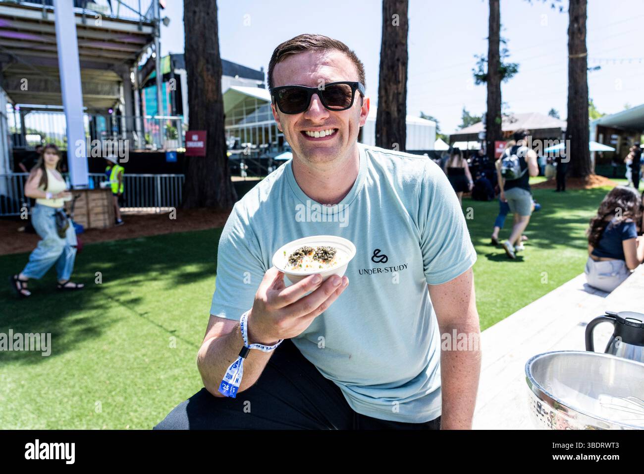 Chef Vincent Loseto poses at the 2025 BottleRock Napa Valley on Sunday ...