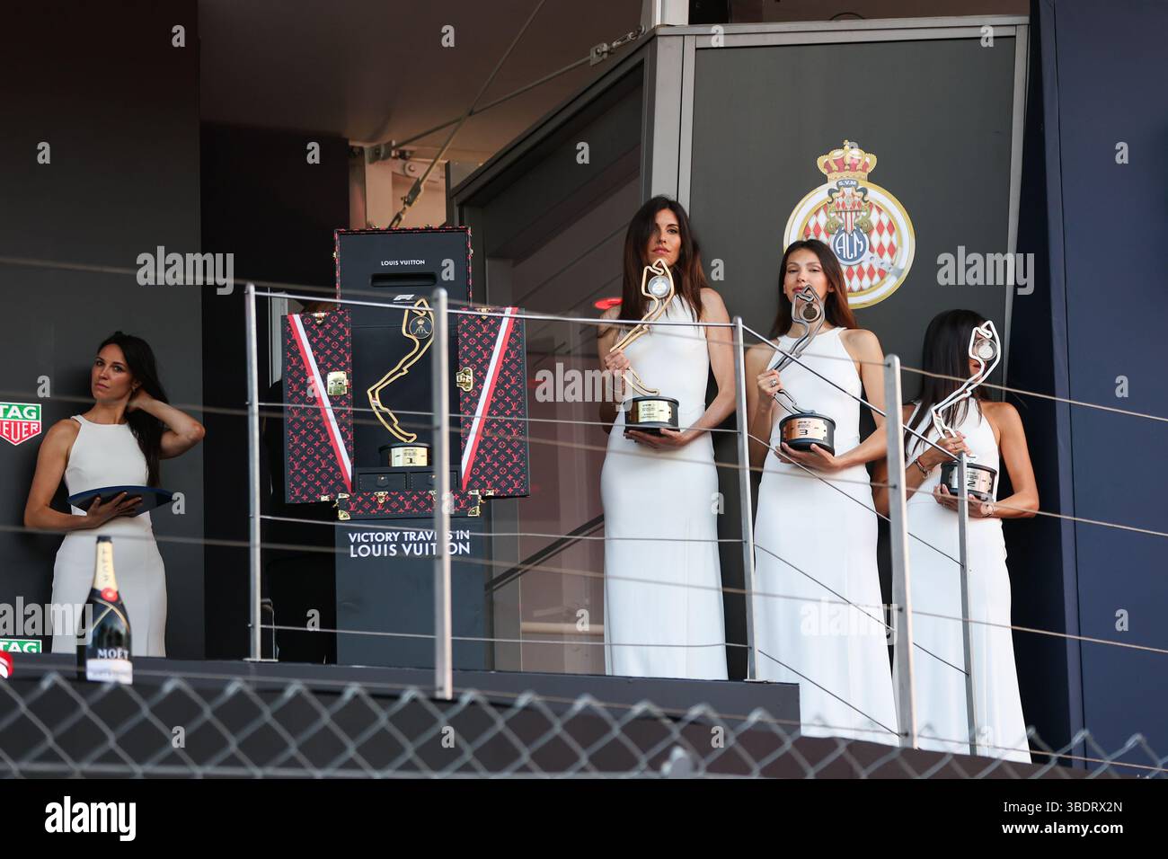 podium Louis Vuitton trophee trophy during the Formula 1 Tag Heuer ...