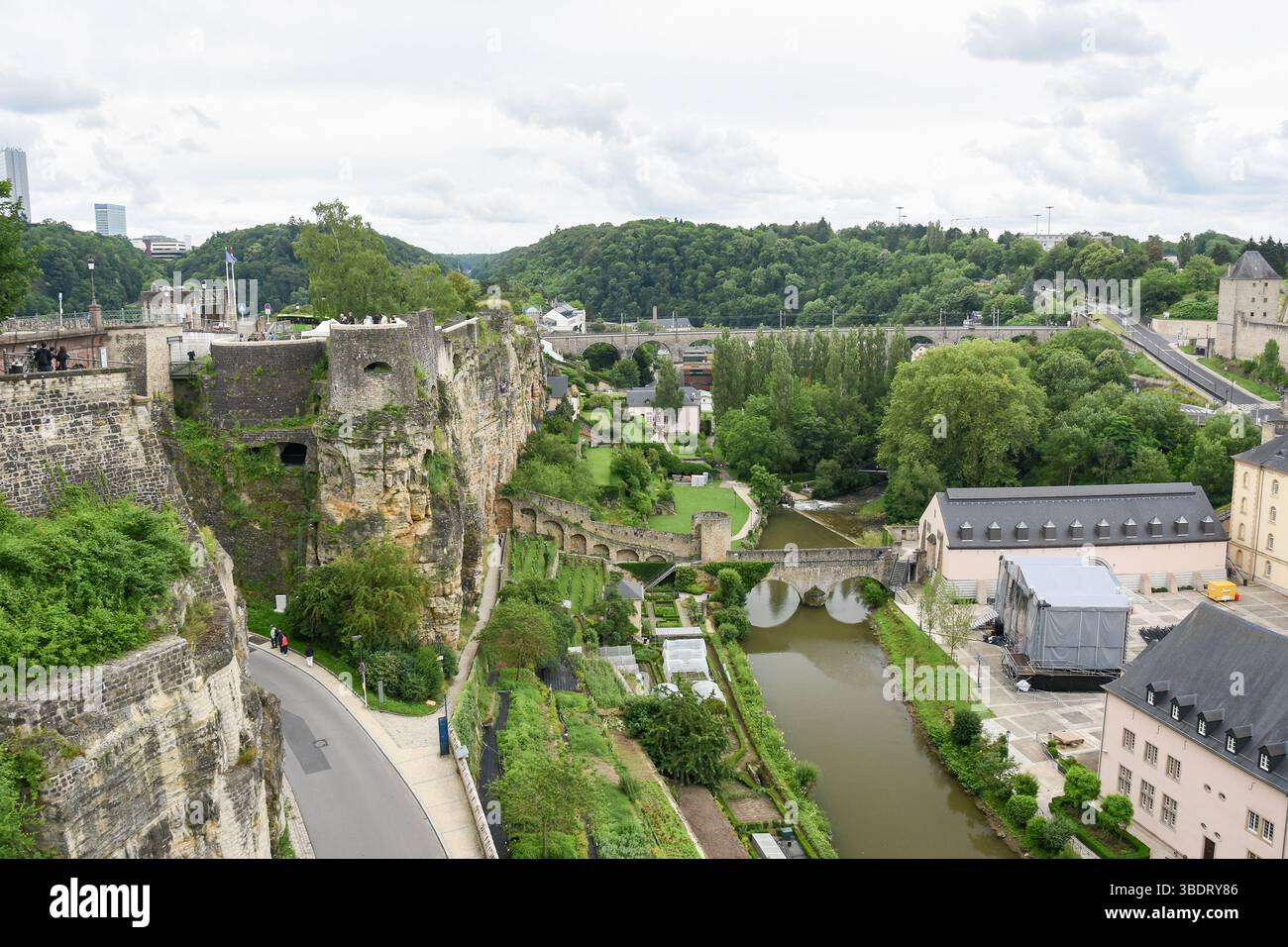Luxembourg City, Luxembourg - The Pfaffenthal Viaduct, a railway ...