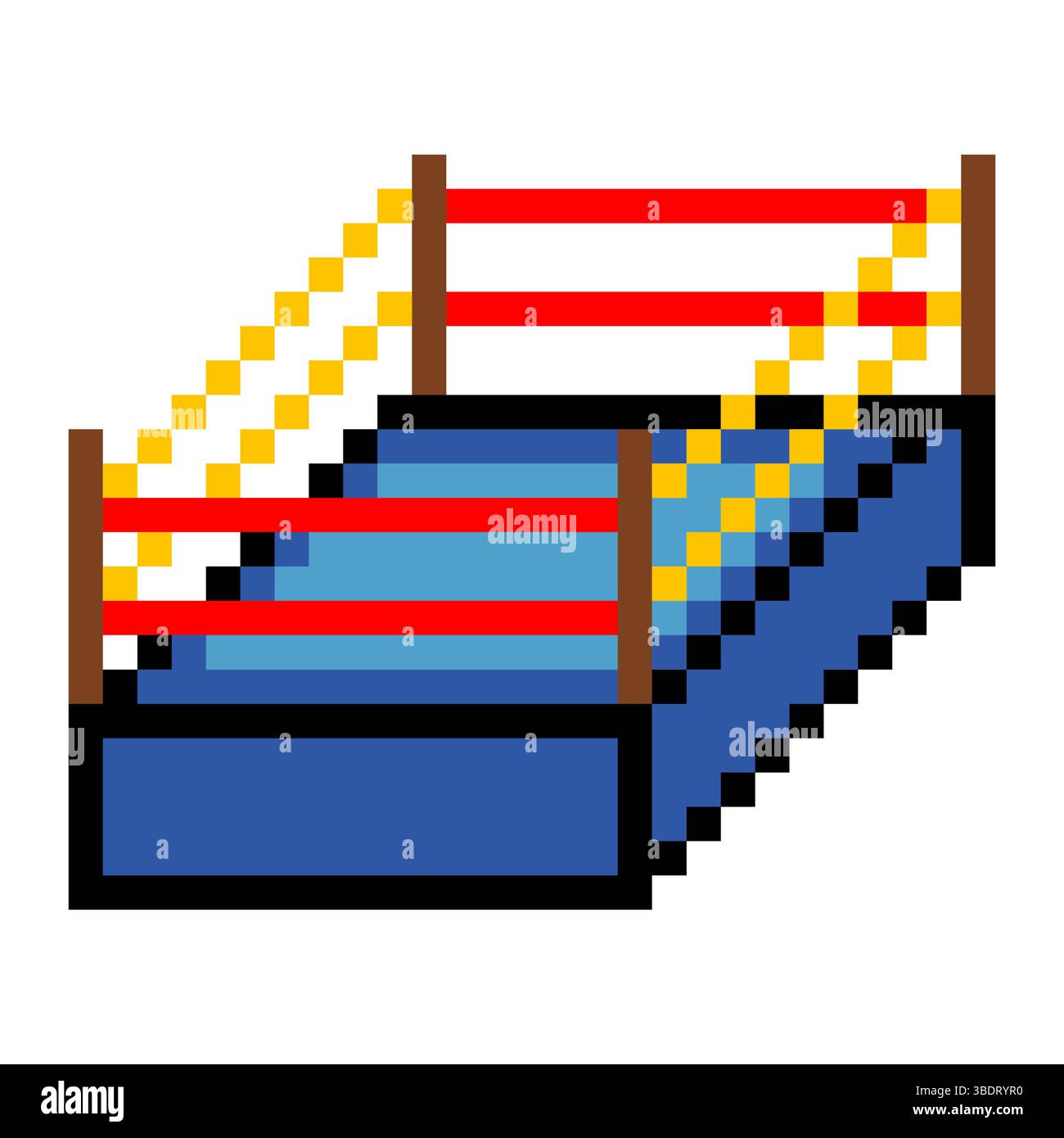 Boxing ring arena in pixel art style Stock Vector Image & Art - Alamy