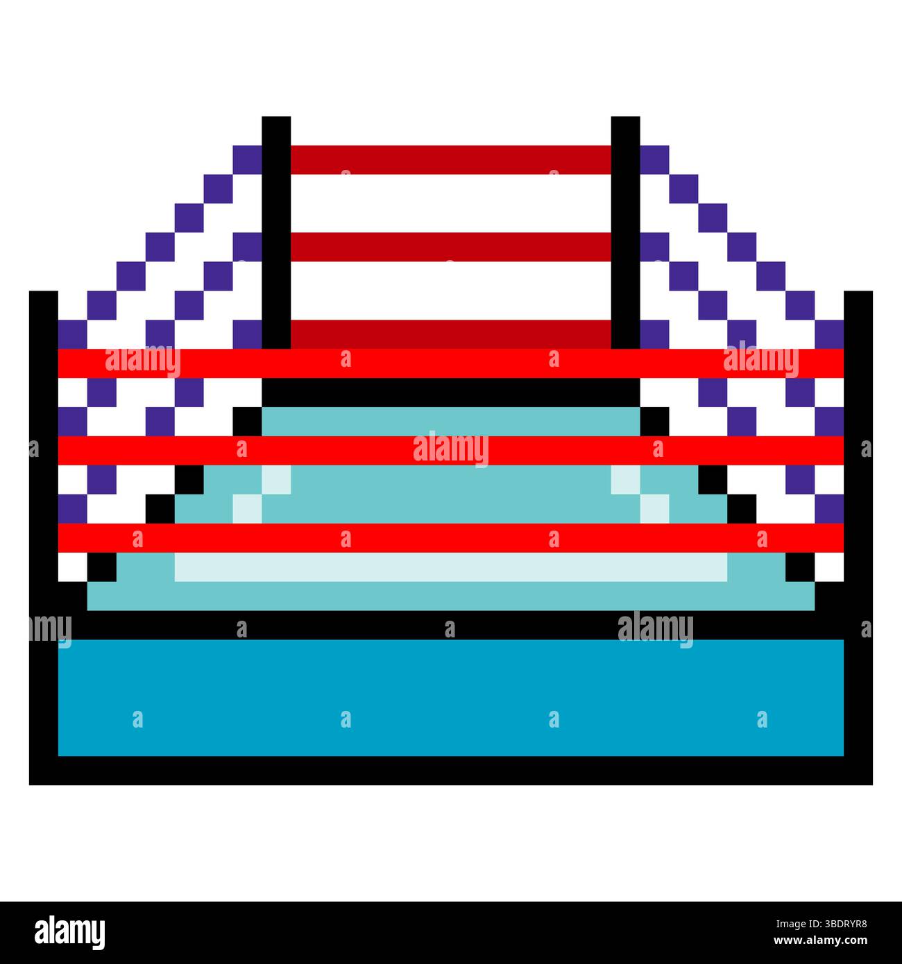 Boxing ring in fitness Cut Out Stock Images & Pictures - Alamy