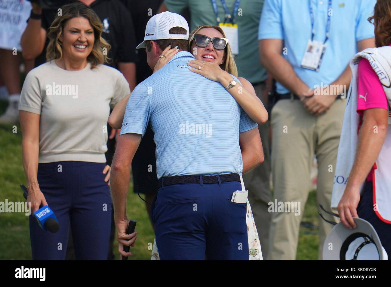 Ben Griffin, middle left, celebrates with fiance Dana Myeroff after ...