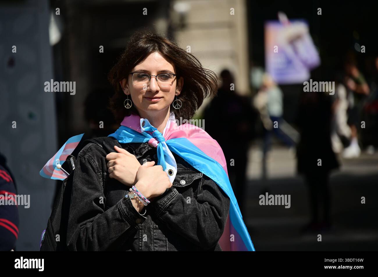 LONDON, UK. 25th May, 2025. Standing For Trans Rights Protest 'STRIVE ...
