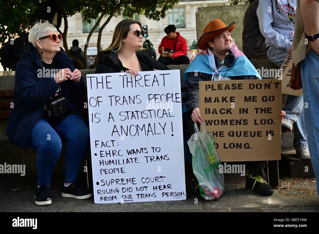 LONDON, UK. 25th May, 2025. Standing For Trans Rights Protest 'STRIVE ...