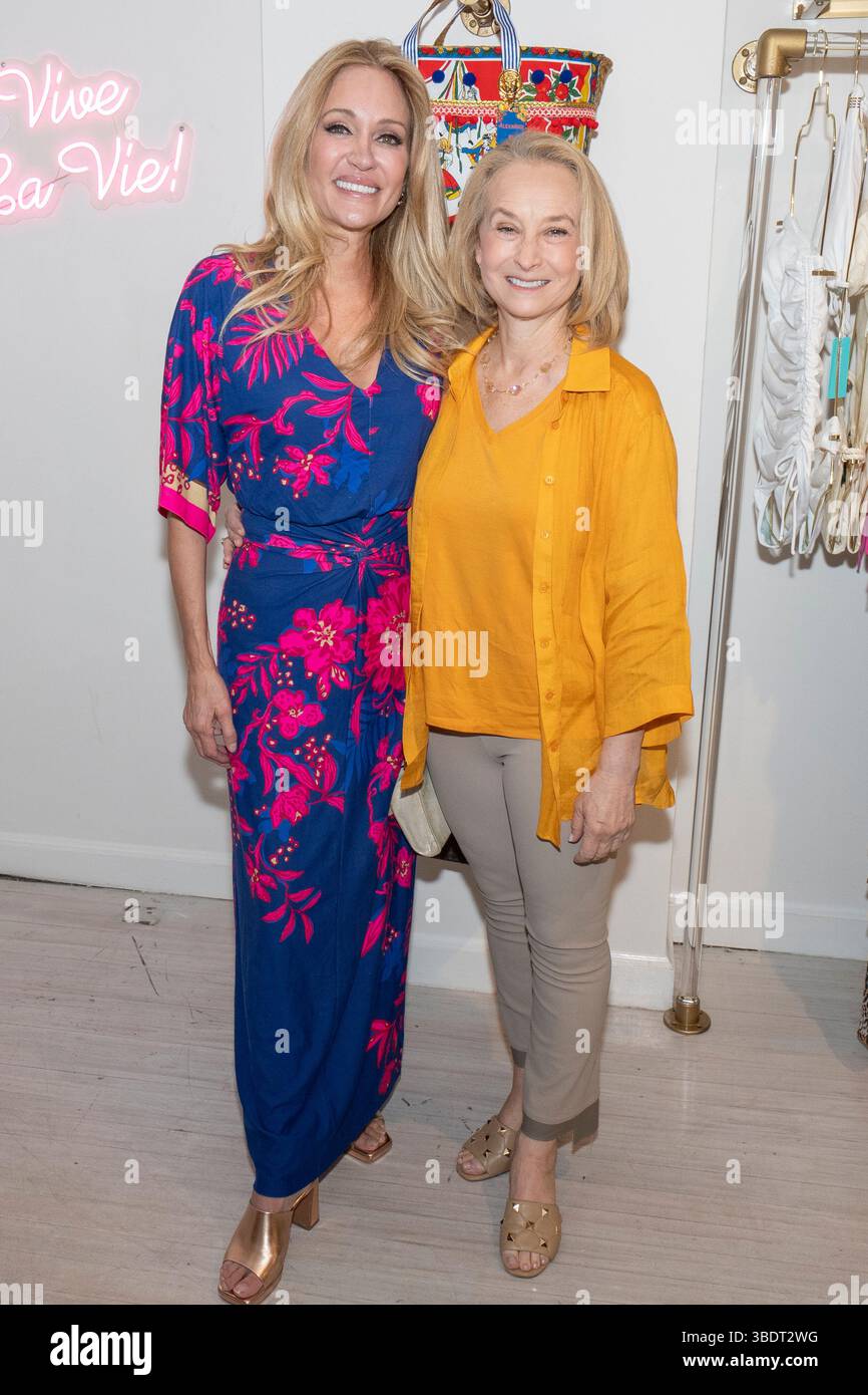 Leesa Rowland and guest attends the Leesa Rowland Cover Party for MAT ...