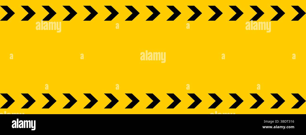 Caution background with chevron borders. Attention, accident, stop or ...