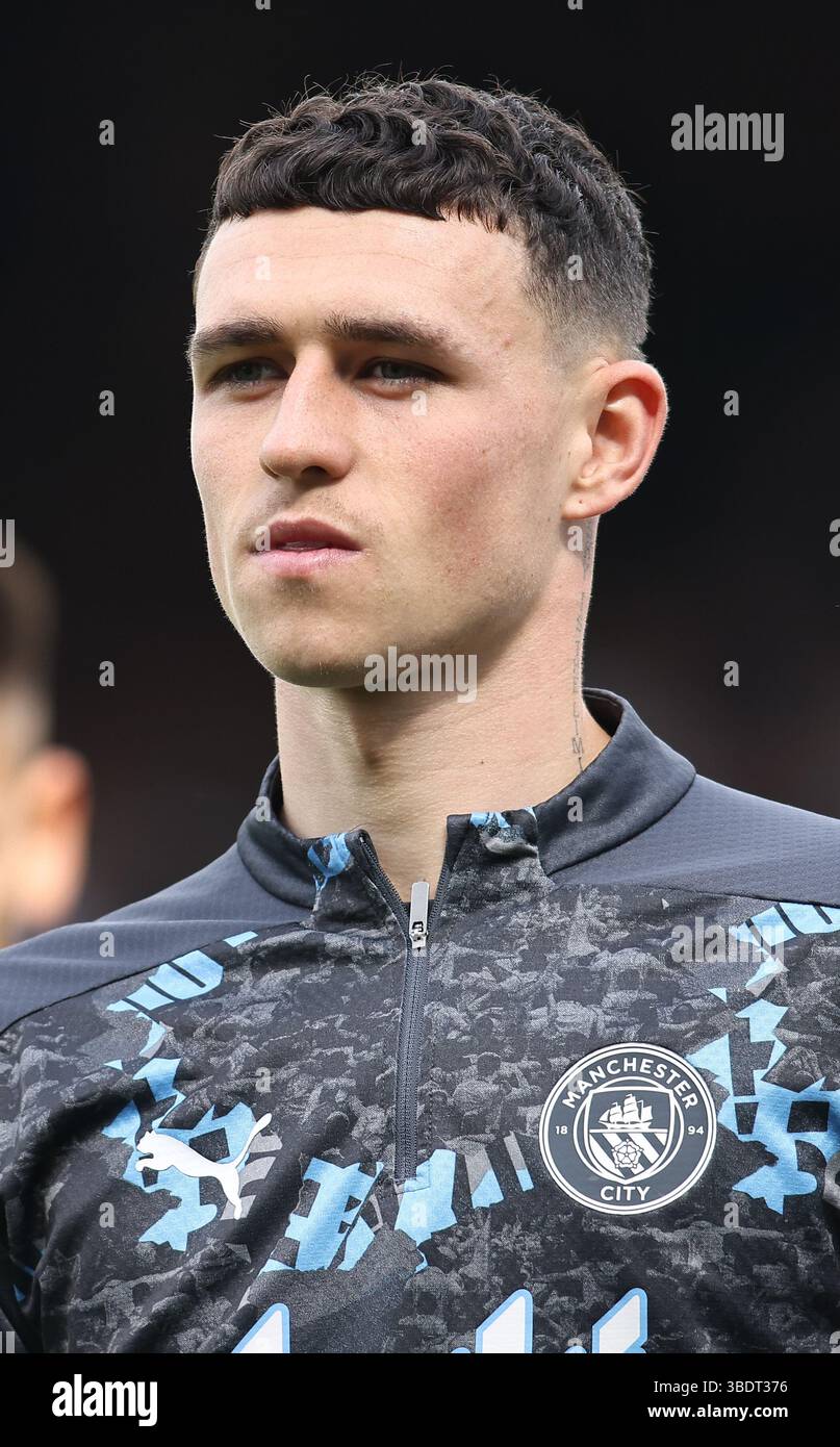 Craven Cottage, London on Sunday 25th May 2025. Manchester City's Phil ...