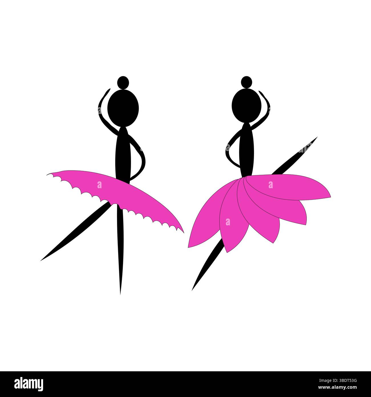 Ballet duo Stock Vector Images - Alamy