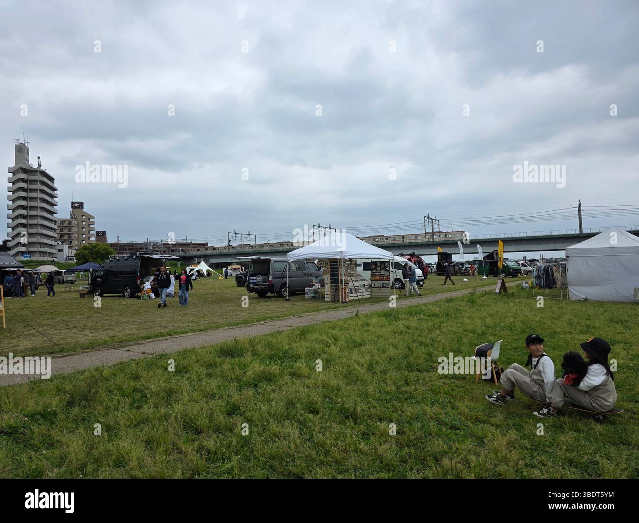 Walking Van Town Area of Japan Stock Photo - Alamy