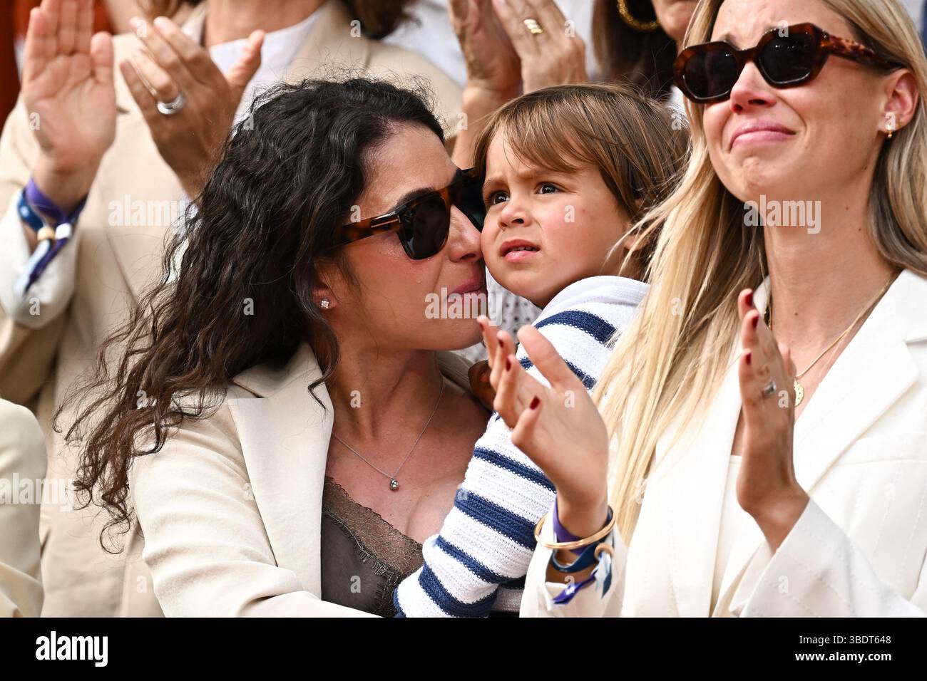 Paris, France. 25th May, 2025. Spanish tennis legend Rafael Nadal's ...
