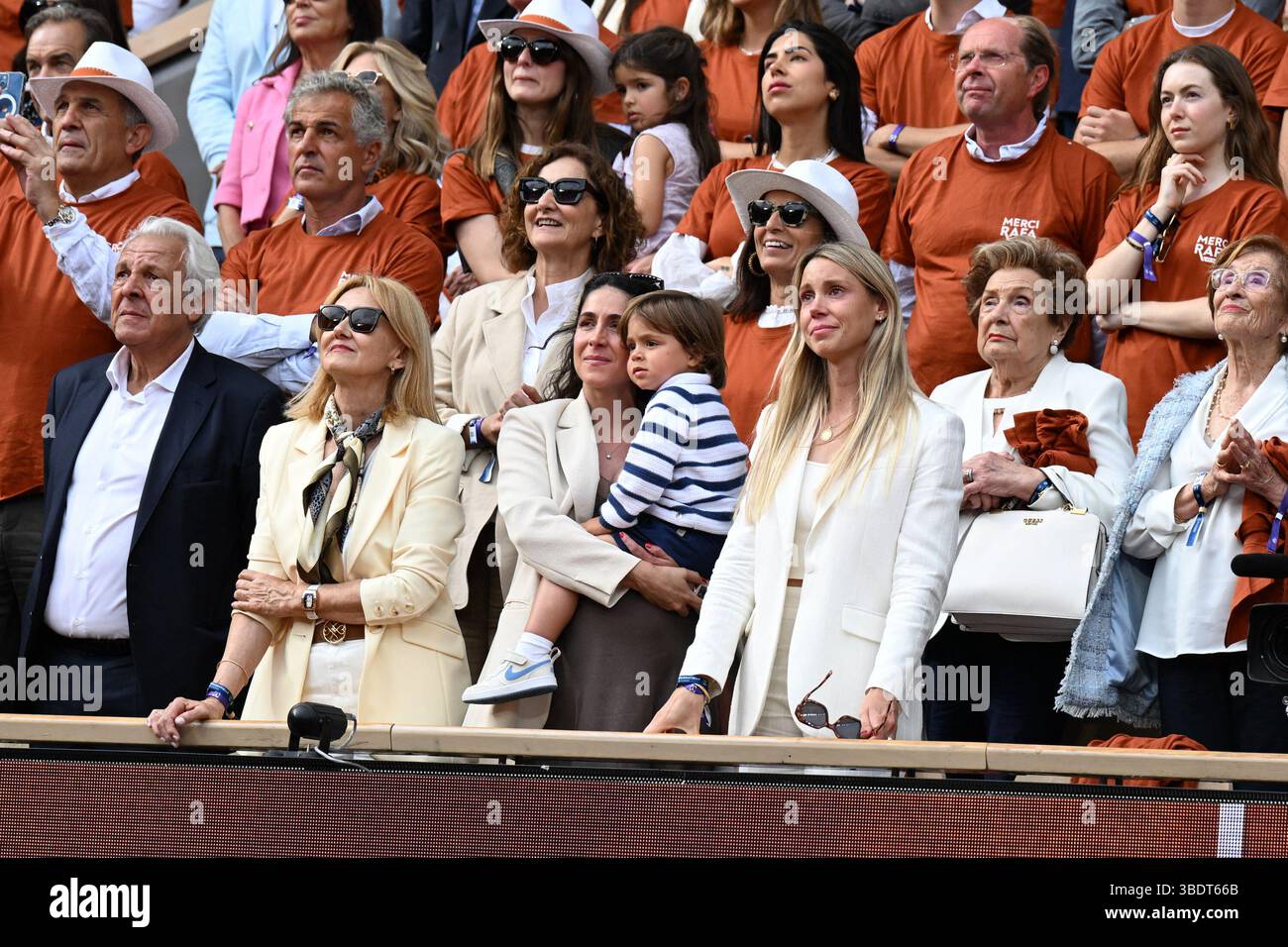 Paris, France. 25th May, 2025. Spanish tennis legend Rafael Nadal's ...