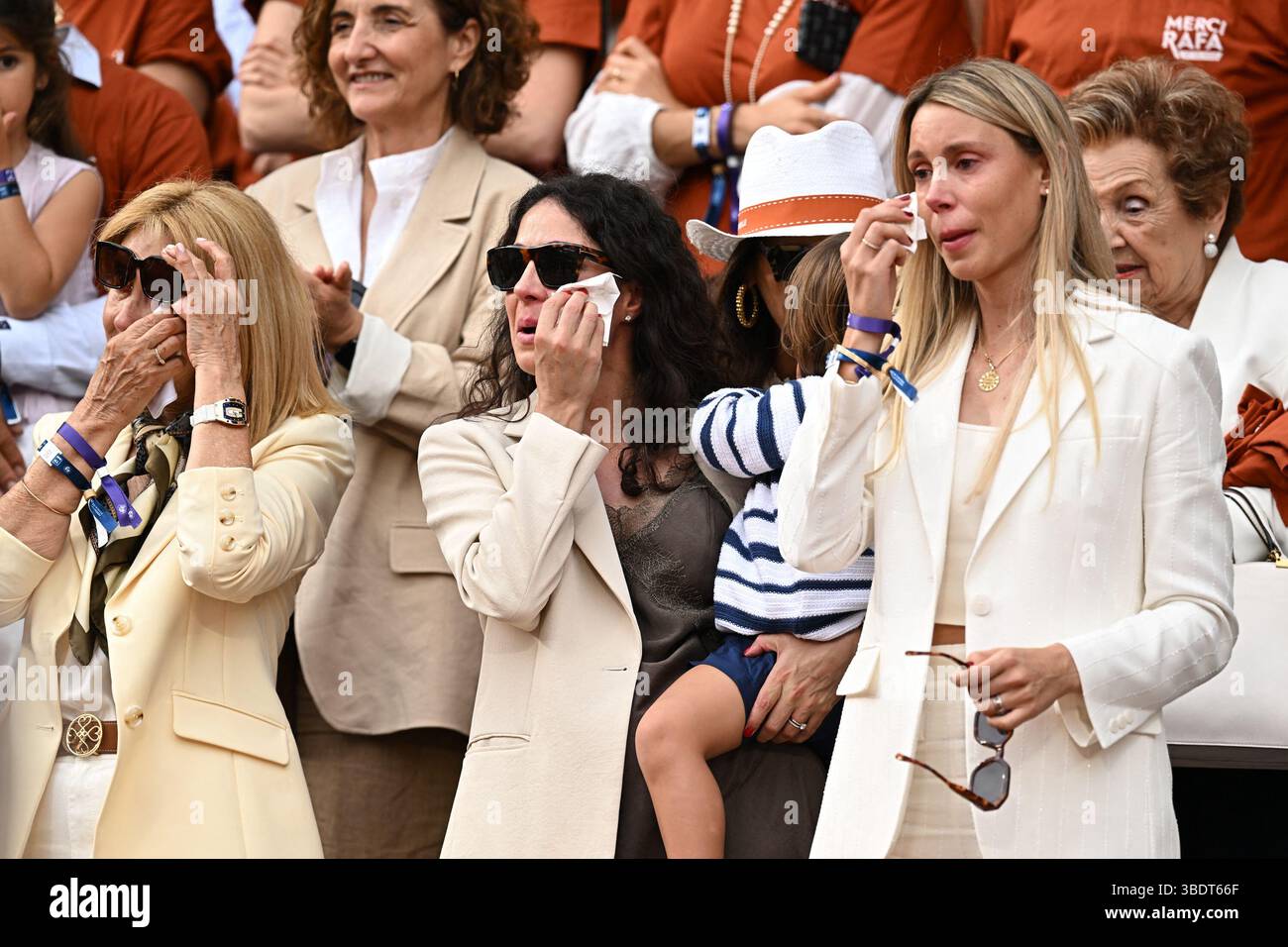 Paris, France. 25th May, 2025. Spanish tennis legend Rafael Nadal's ...