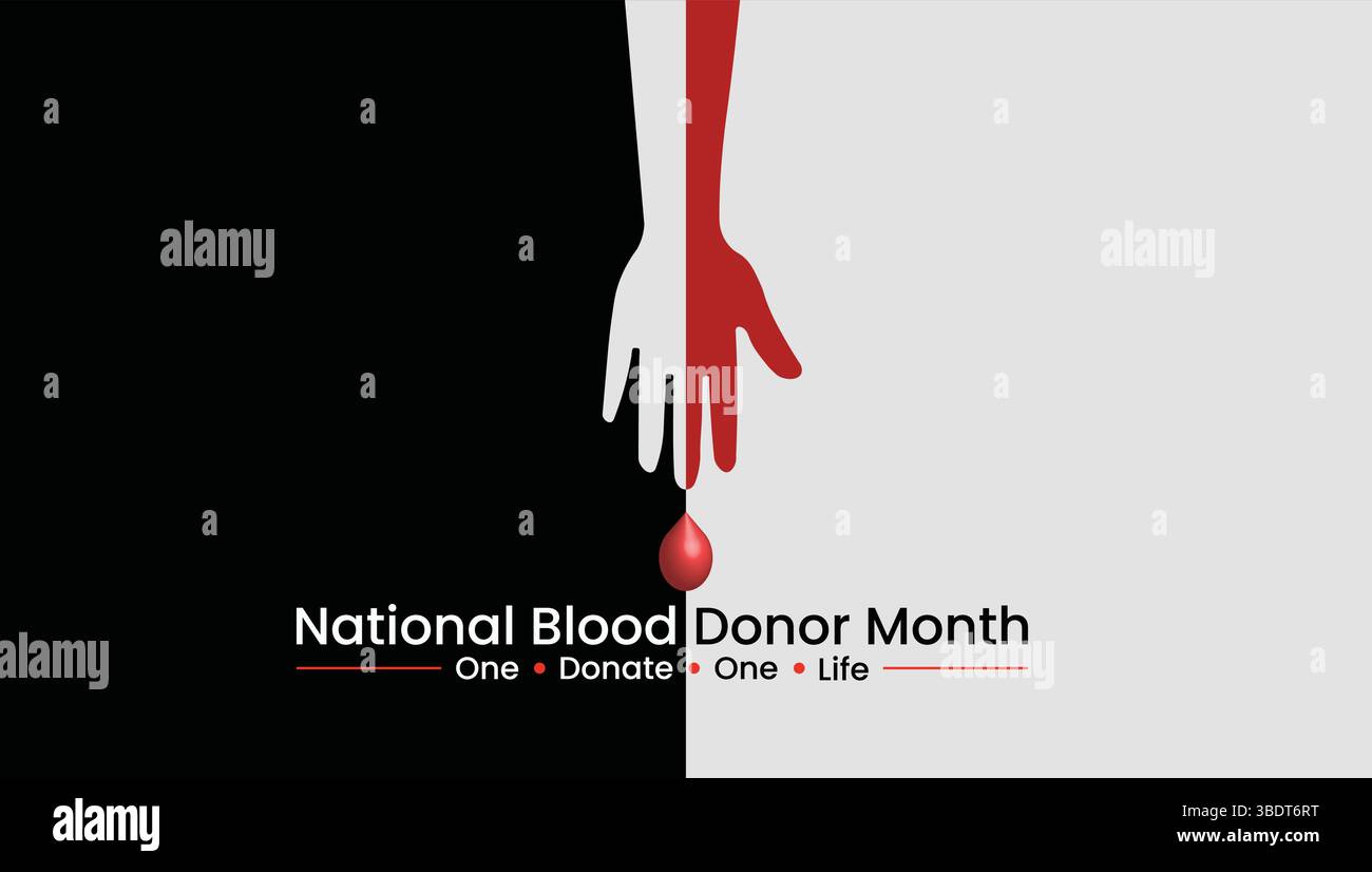 National blood donor month design templet Stock Vector Image & Art - Alamy