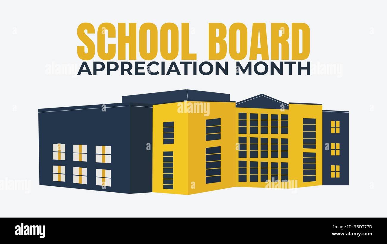 School board appreciation month design templet Stock Vector Image & Art ...