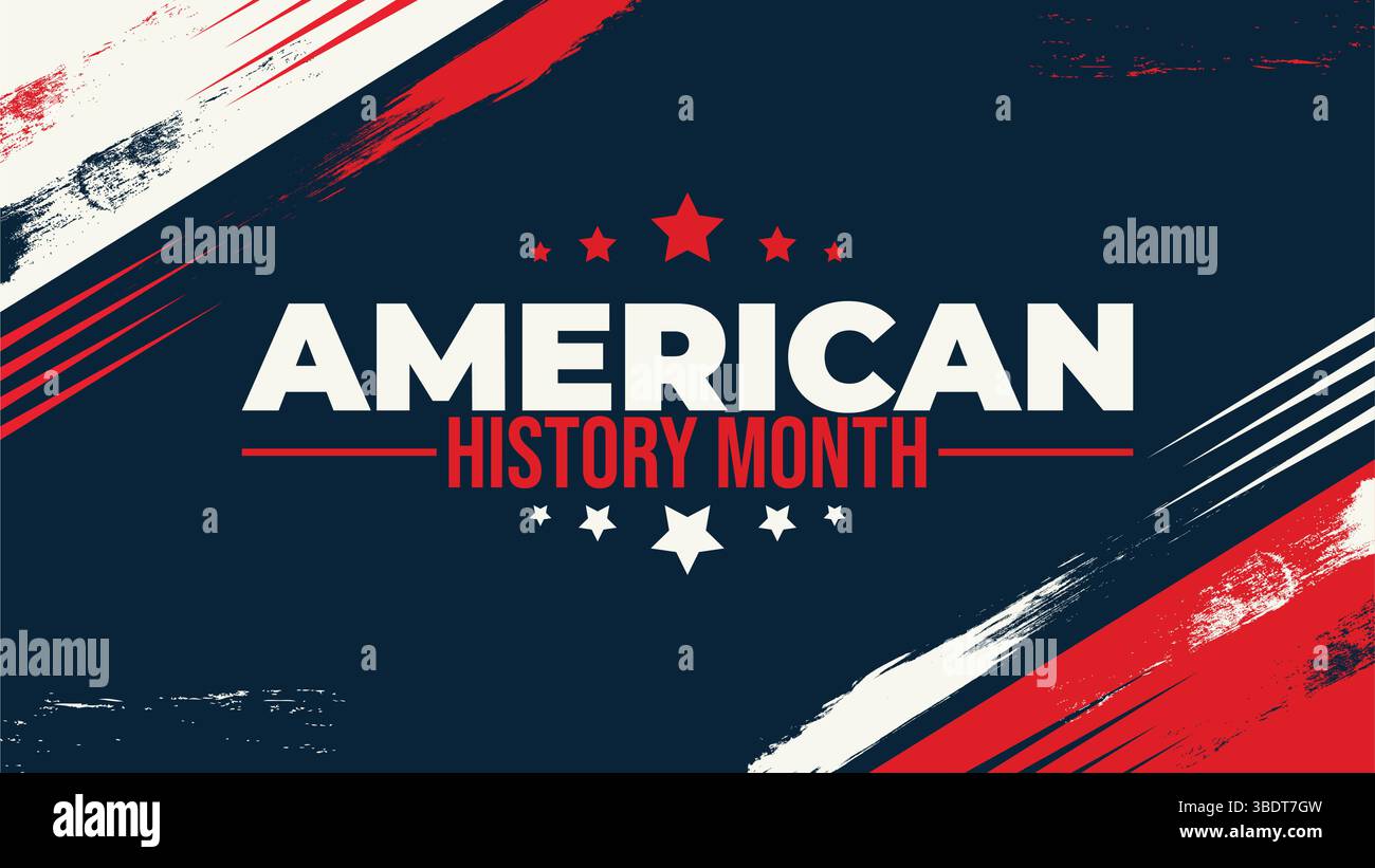 American History Month Reflecting on Our Nation's Journey Stock Vector ...