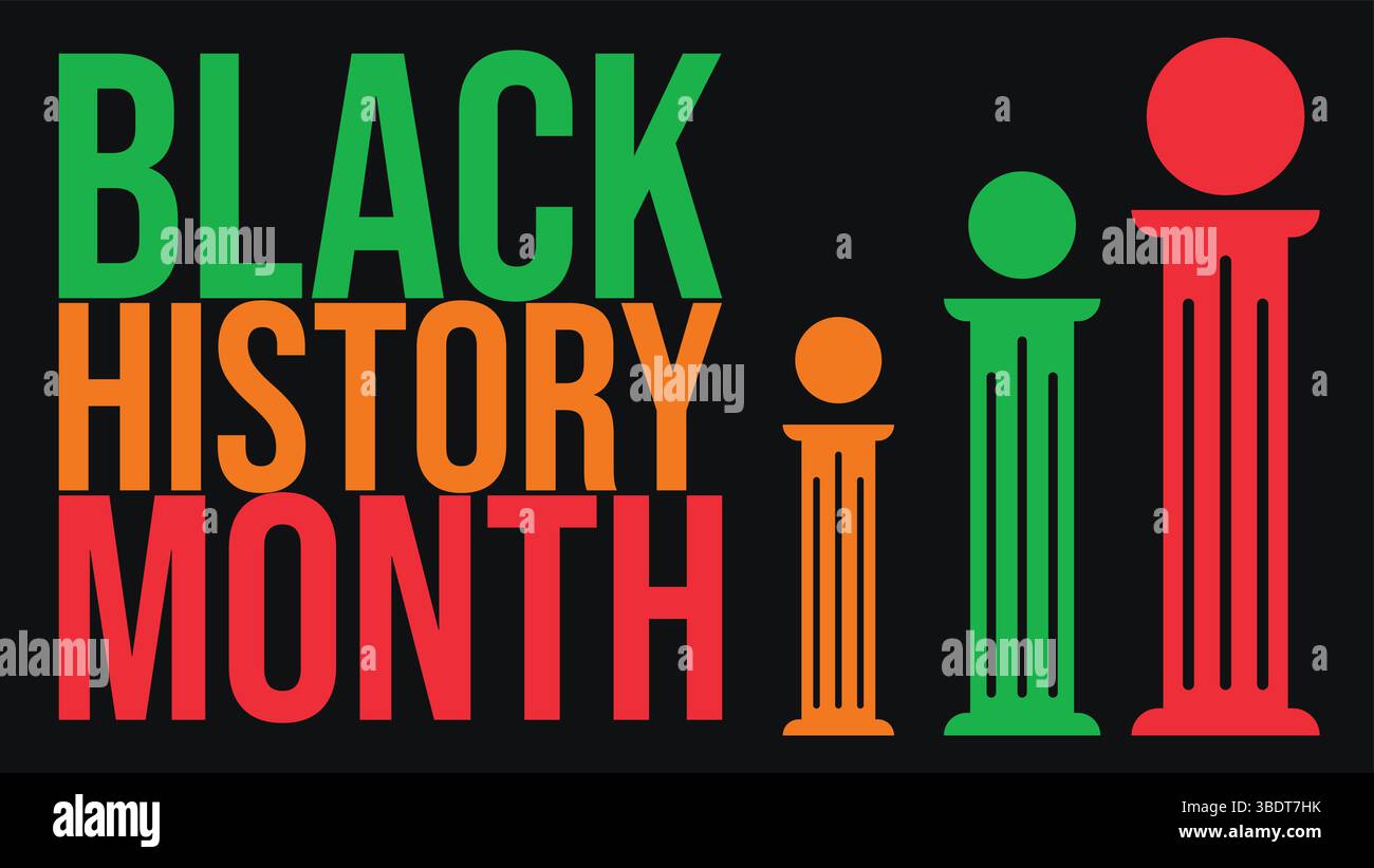 Honoring Black Heritage Celebrating Black History Month Stock Vector ...
