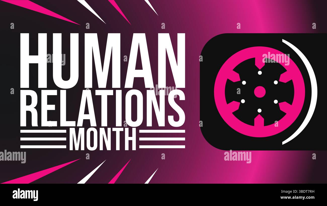 Empathy and Unity: Honoring Human Relations Month Stock Vector Image ...