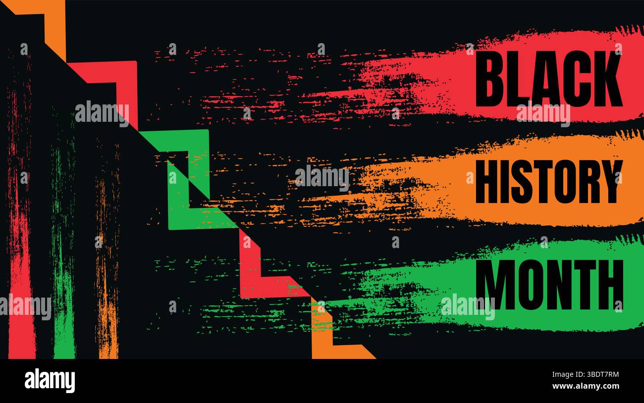 Honoring Black Heritage Celebrating Black History Month Stock Vector ...