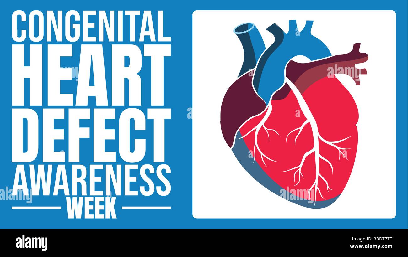 Shining a Light on CHD: Congenital Heart Defect Awareness Week Stock ...