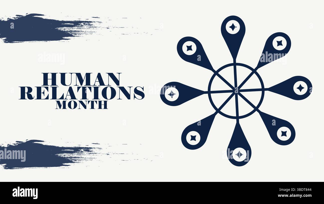 Empathy and Unity: Honoring Human Relations Month Stock Vector Image ...