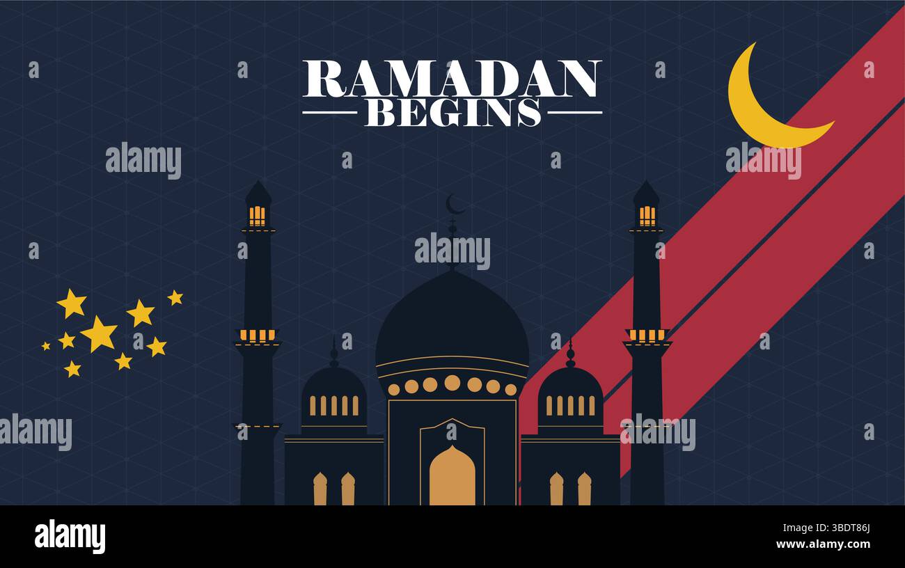 Ramadan Begins: Welcoming the Holy Month of Spiritual Renewal Stock ...