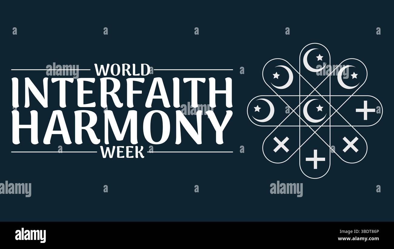 Unity in Diversity: Honoring World Interfaith Harmony Week Stock Vector ...