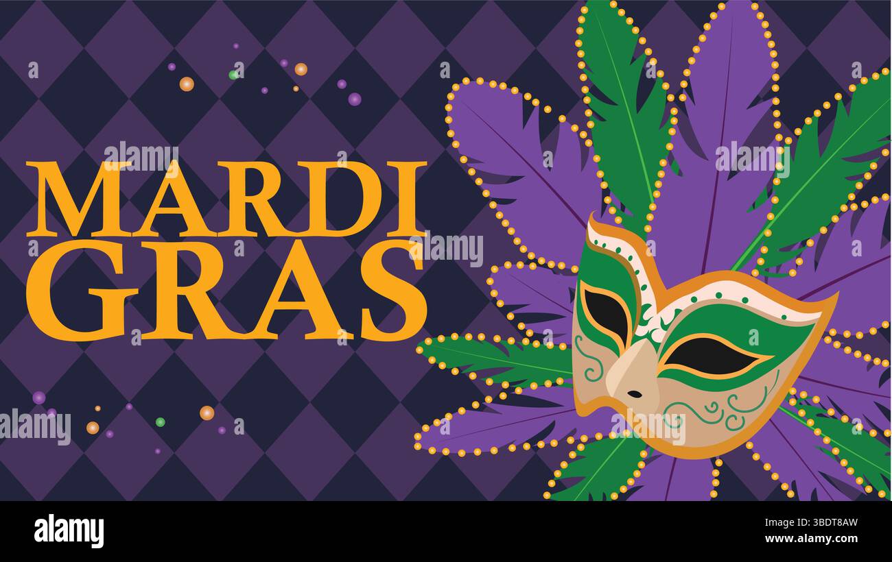 Celebrate the Spirit of Mardi Gras A Festival of Color and Joy Stock ...