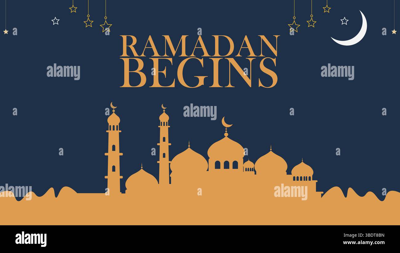 Ramadan Begins: Welcoming the Holy Month of Spiritual Renewal Stock ...