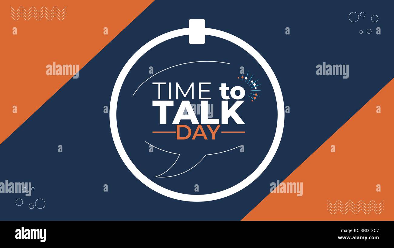Time talk day background Stock Vector Images - Alamy