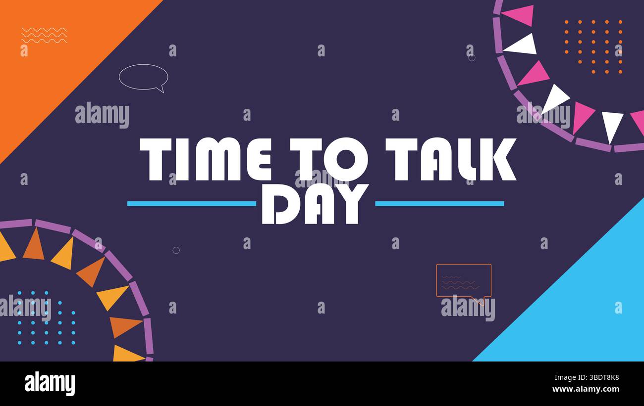 Let's Talk Time to Talk Day design templet Stock Vector Image & Art - Alamy