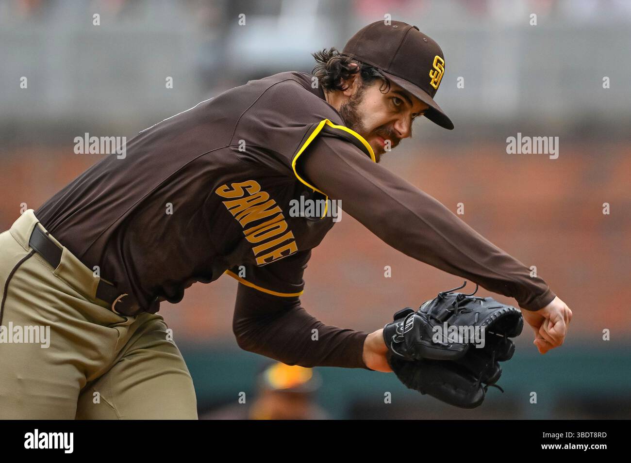 ATLANTA, GA - MAY 25: San Diego Padres pitcher Dylan Cease (84) during ...