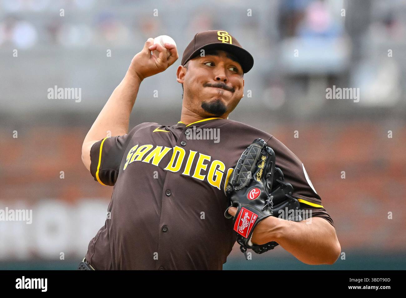 ATLANTA, GA - MAY 25: San Diego Padres pitcher Jeremiah Estrada (56 ...
