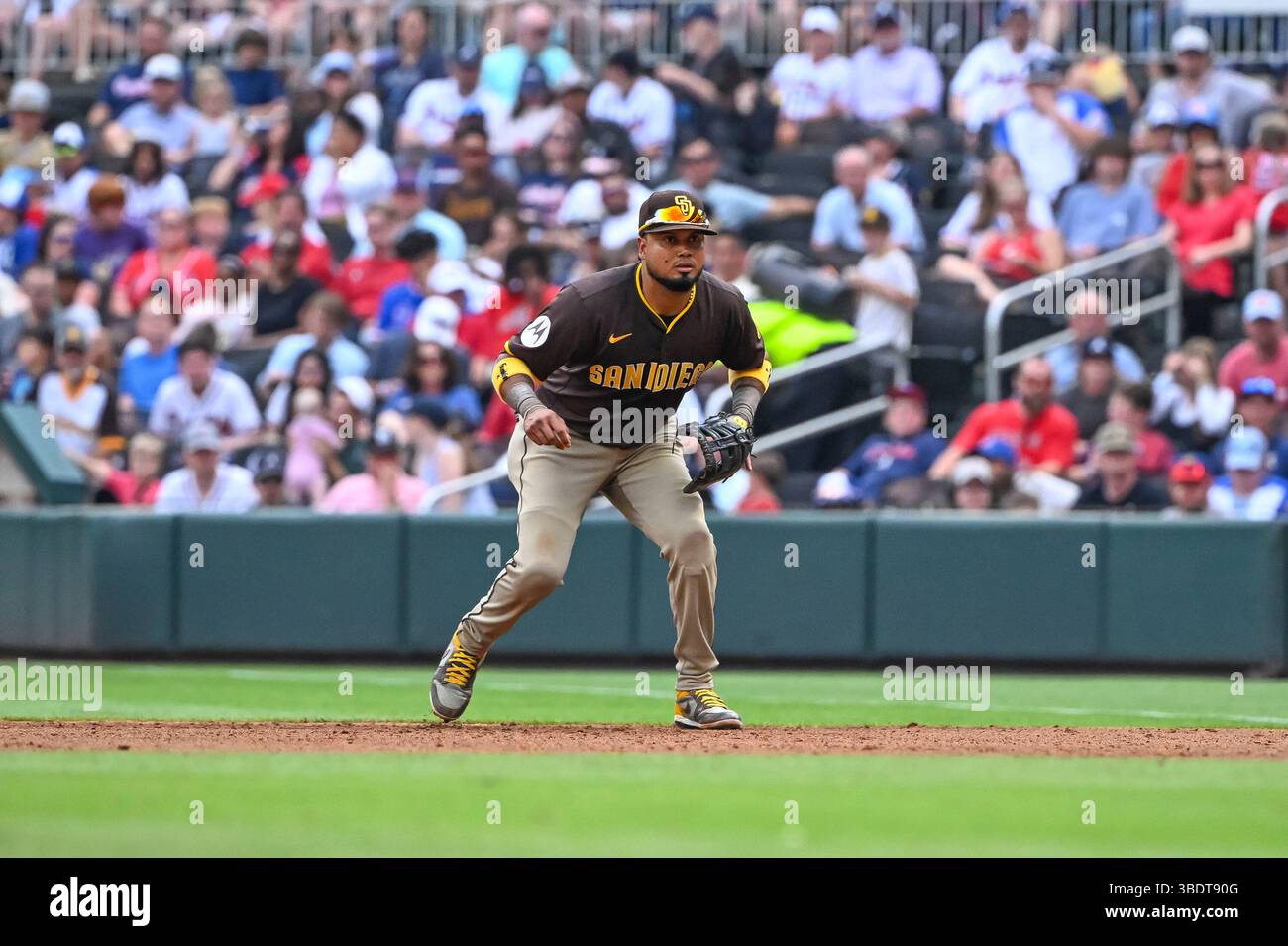 ATLANTA, GA - MAY 25: San Diego Padres first base Luis Arraez (4 ...