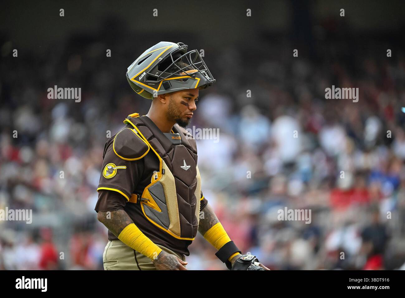 ATLANTA, GA - MAY 25: San Diego Padres catcher Martín Maldonado (15 ...