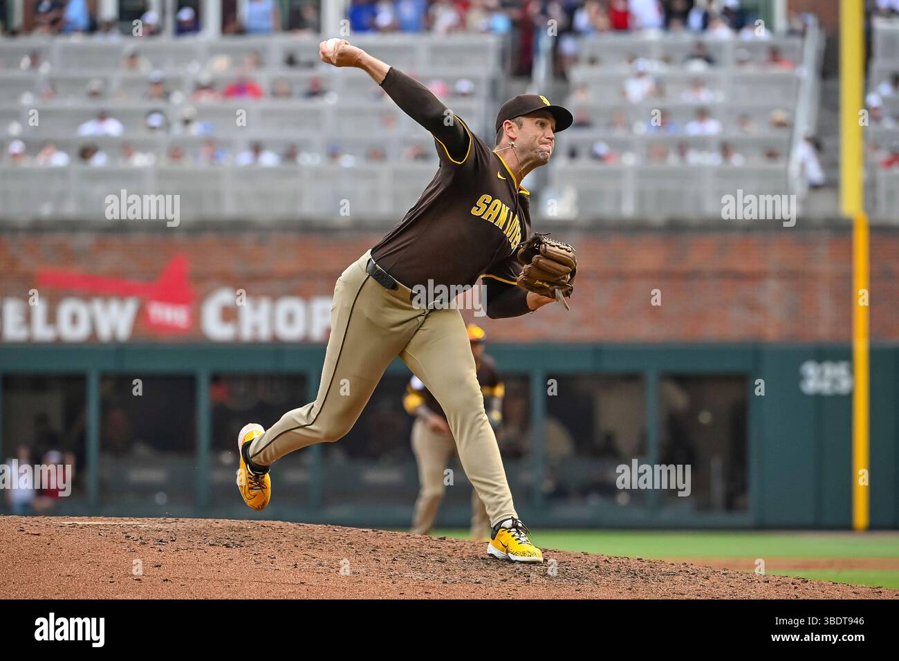 ATLANTA, GA - MAY 25: San Diego Padres pitcher Jason Adam (40) during ...