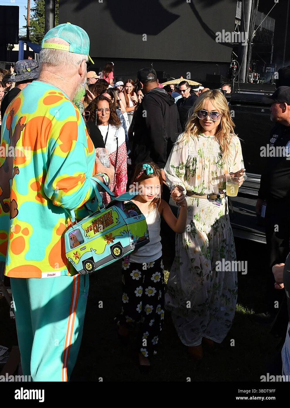 Kate Hudson and Daughter Rani Hudson Fujikawa seen in the crowd during ...
