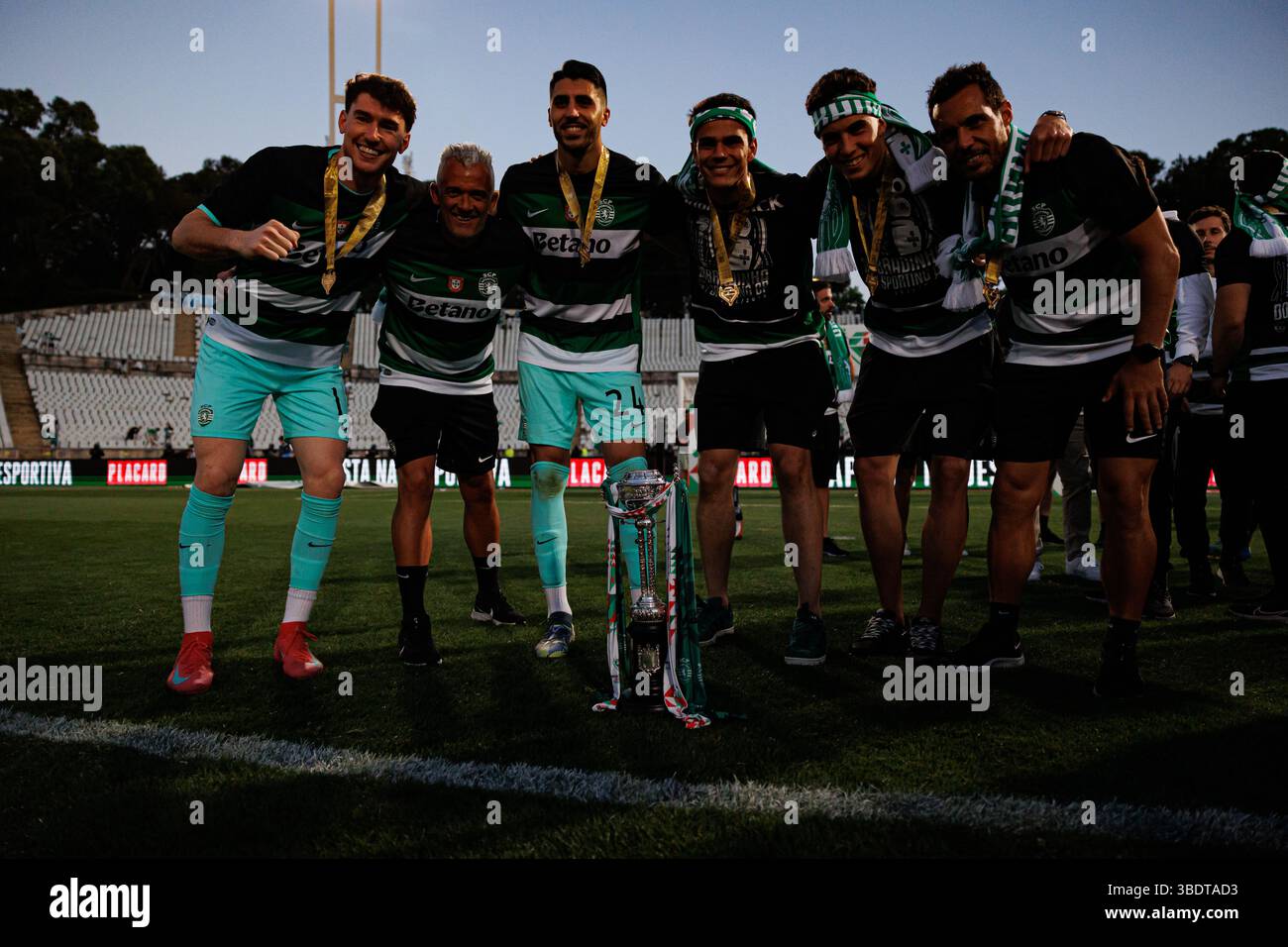 Sporting goalkeepers with coaches seen during Taca de Portugal 2025 ...