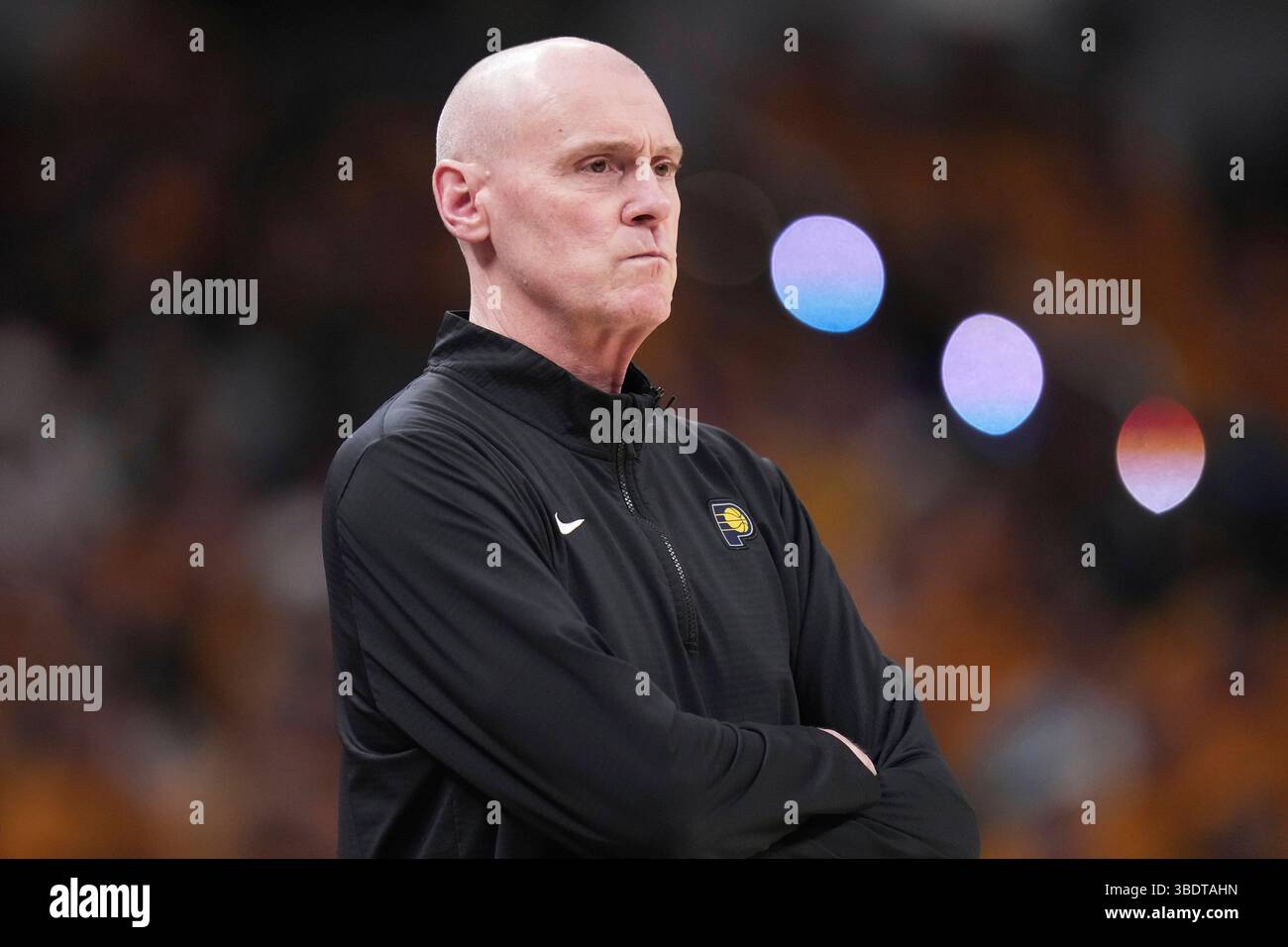 Indiana Pacers head coach Rick Carlisle watches during the first half ...