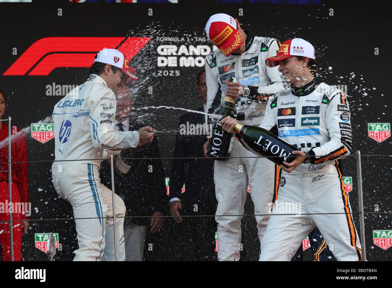 Podium of the 2025 Formula One Monaco Grand Prix, 8th round of the 2025 ...