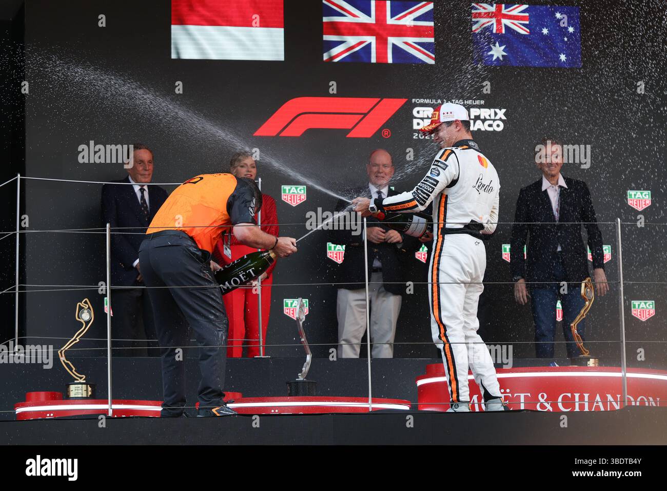 Podium of the 2025 Formula One Monaco Grand Prix, 8th round of the 2025 ...