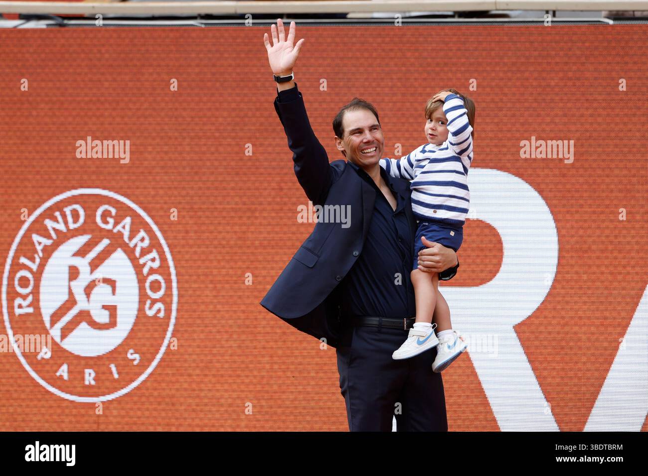 Paris, France. 26th May, 2025. Rafael Nadal and his son Rafael Junior ...