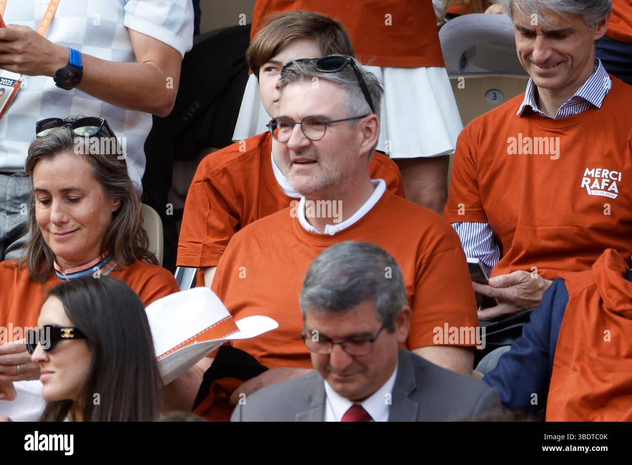 Eric Babolat during the ceremony to honor Rafael Nadal's career on day ...