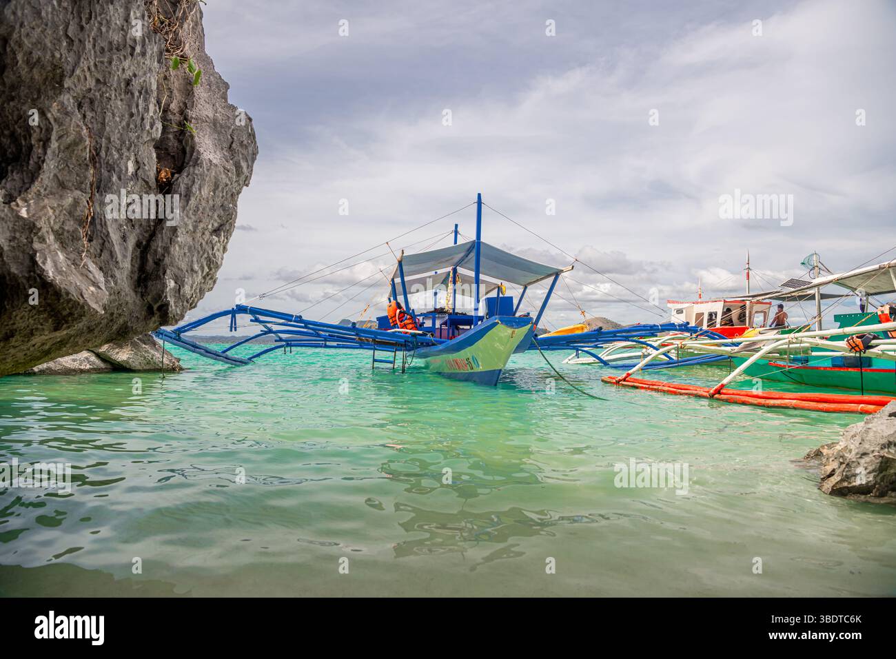 Coron, Palawan, Philippines - JANUARY 10, 2024: Many boats docking on ...