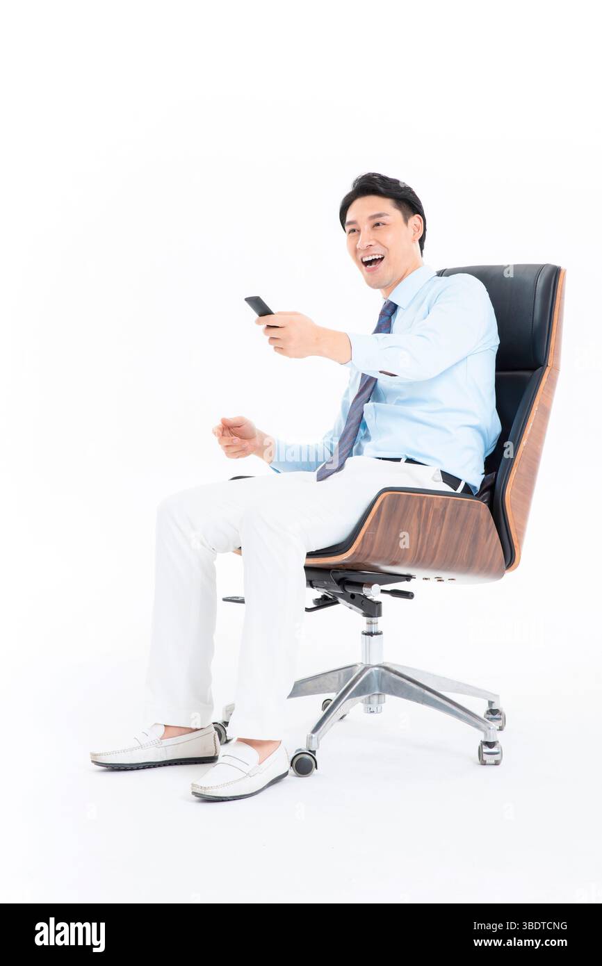 Man operates Cut Out Stock Images & Pictures - Alamy