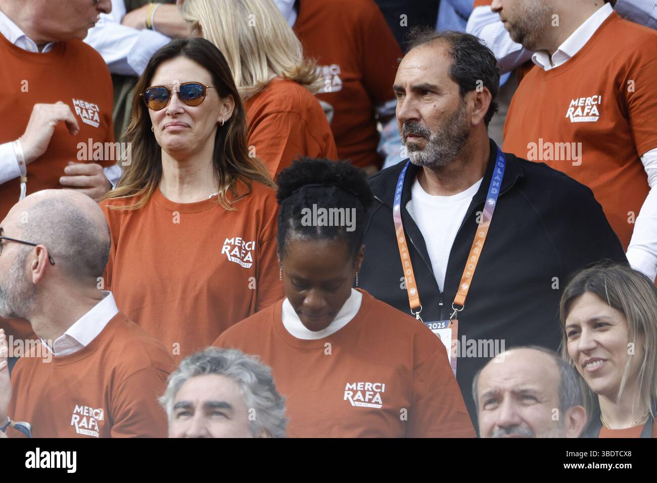 Albert Costa during the ceremony to honor Rafael Nadal's career on day ...
