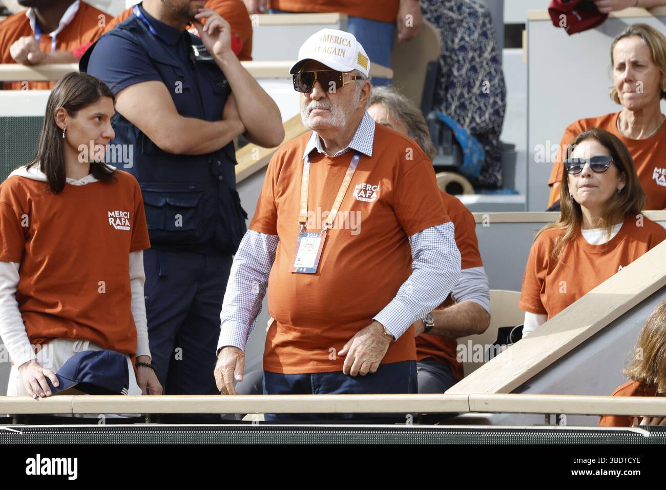 Ion Tiriac during the ceremony to honor Rafael Nadal's career on day 1 ...