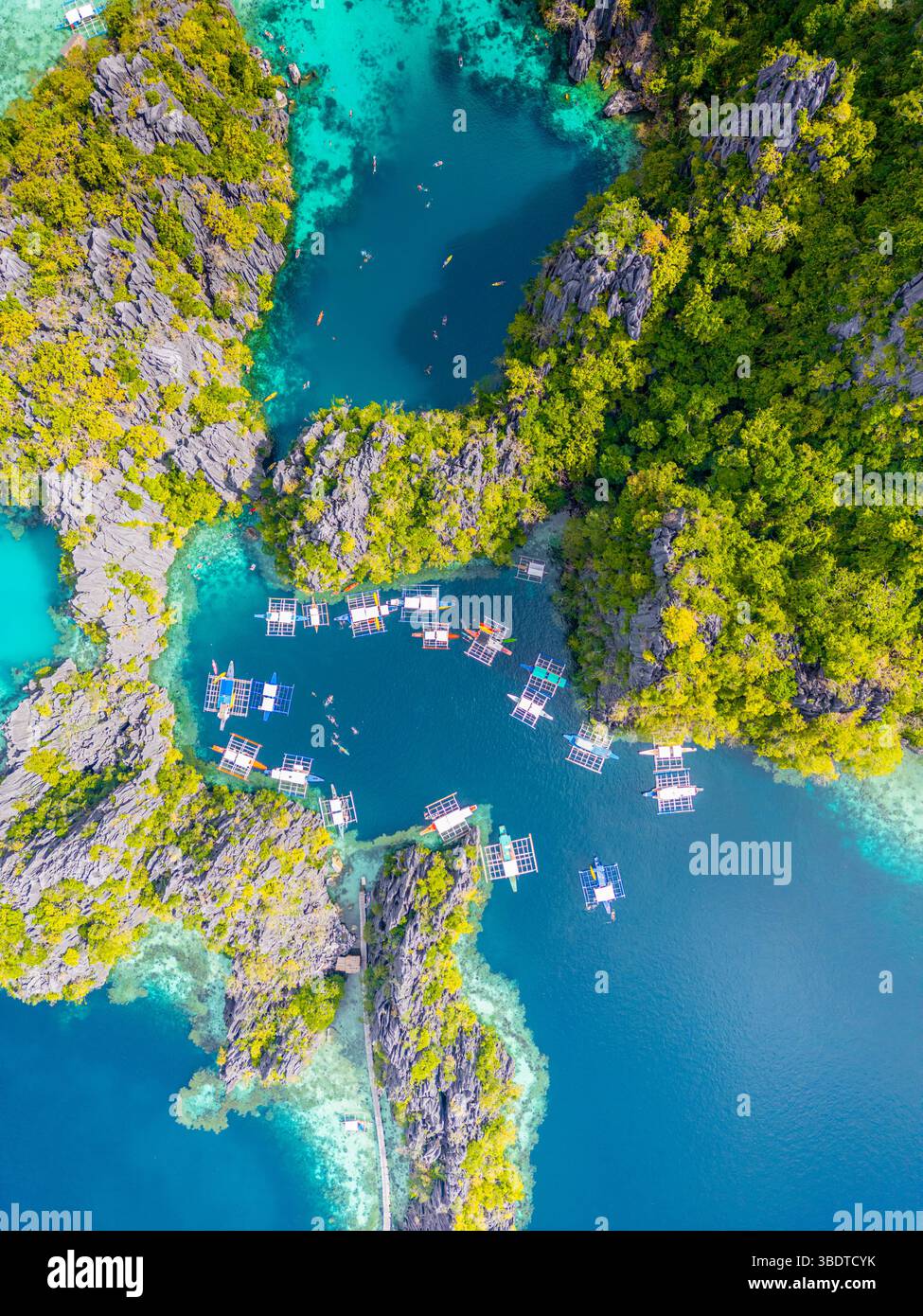 Twin Lagoon at Coron Island in the province of Palawan, Philippines ...